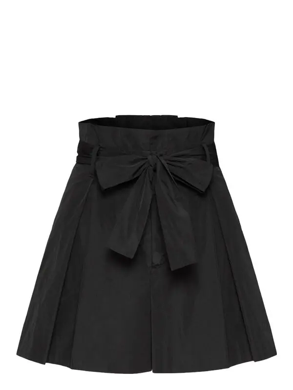 Red Valentino High Waist Bow Shorts - Black
