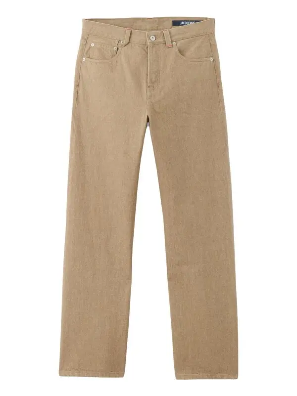 Jacquemus The Straight De-nîmes Denim Jeans - Light Brown