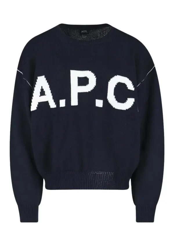 A.p.c. Logo Jumper - Black