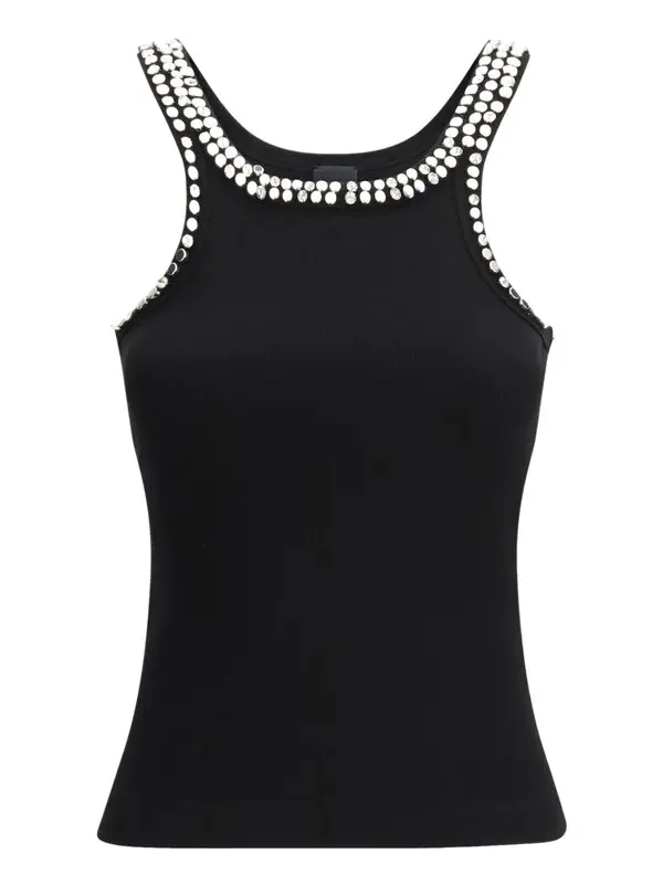 Pinko Embellished Sleeveless Top - Black