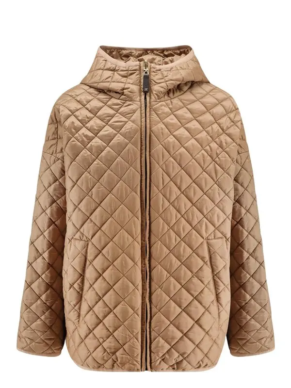 Max Mara Leo Quilted Zipped Jacket - Honey