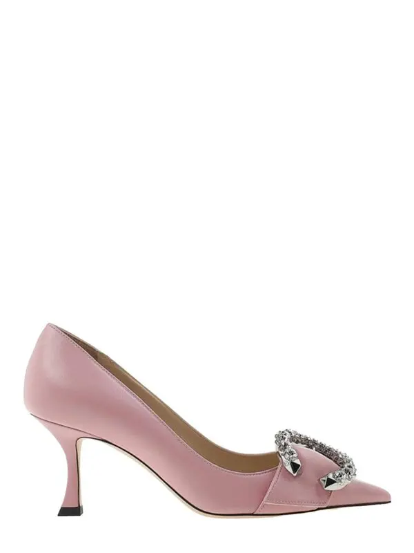 JIMMY CHOO Embellished Pointed High Heel Pumps - Pink