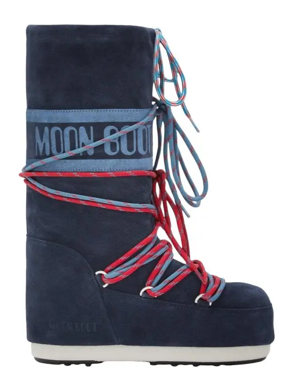 Moon Boot Icon Lace-up Boots - Navy Blue