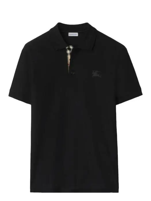 Burberry Eddie Logo Polo Shirt - Black