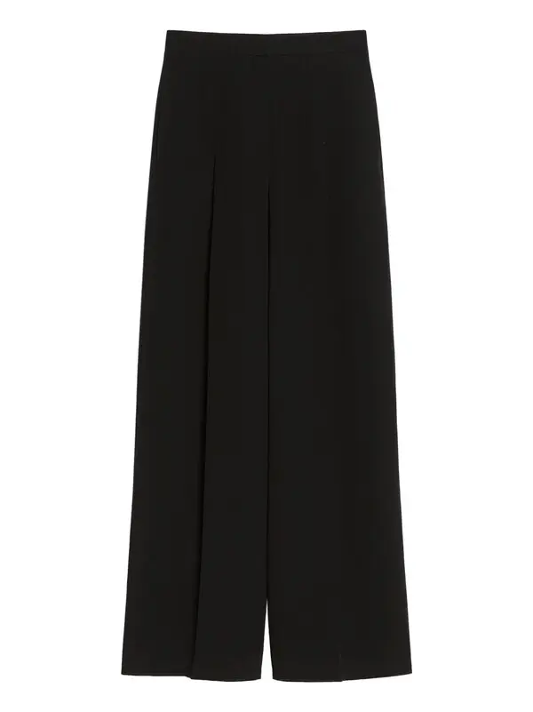 Max Mara Sportmax High Waist Wide Leg Trousers - Black