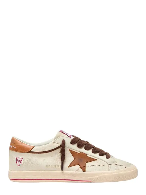 GOLDEN GOOSE Super Star Lace-up Sneakers - Cream