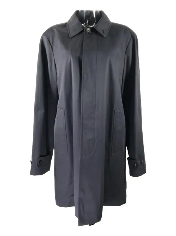Dunhill Long-sleeved Stand Collar Windbreaker - Black