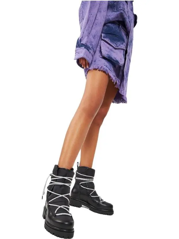 Rene Caovilla Embellished Lace-up Boots - Multicolor