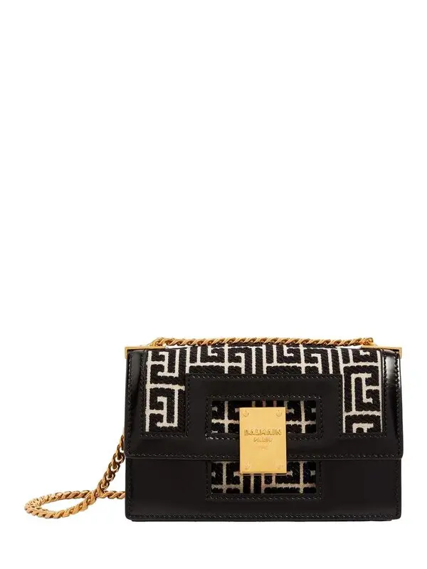 Balmain Jacquard 1945 Heritage Bag - Black