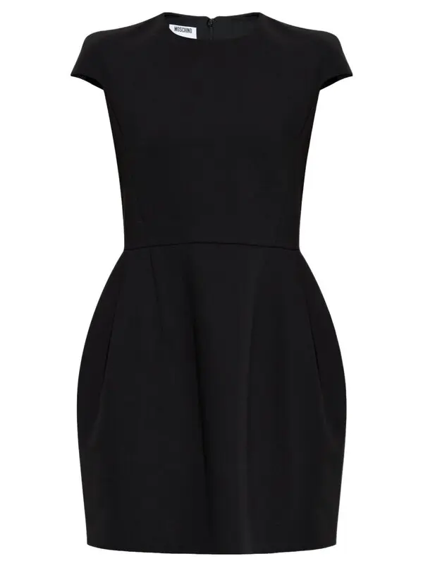 Moschino Short Sleeve Crewneck Dress - Black