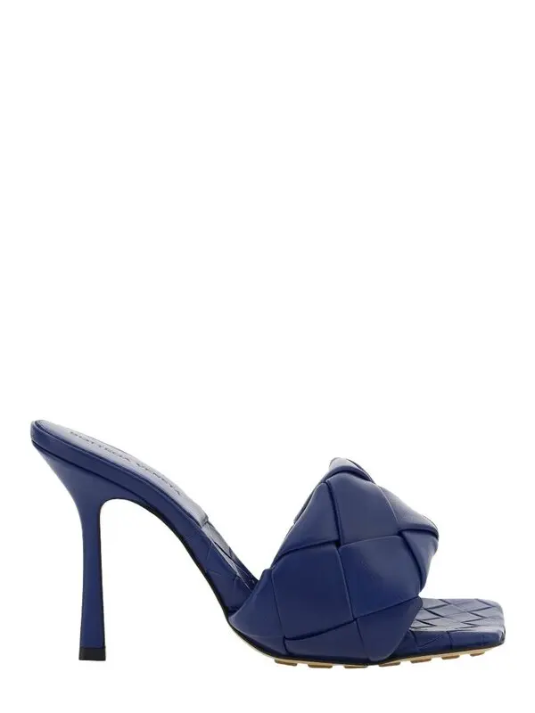 Bottega Veneta Lido Intrecciato Sandals - Blue