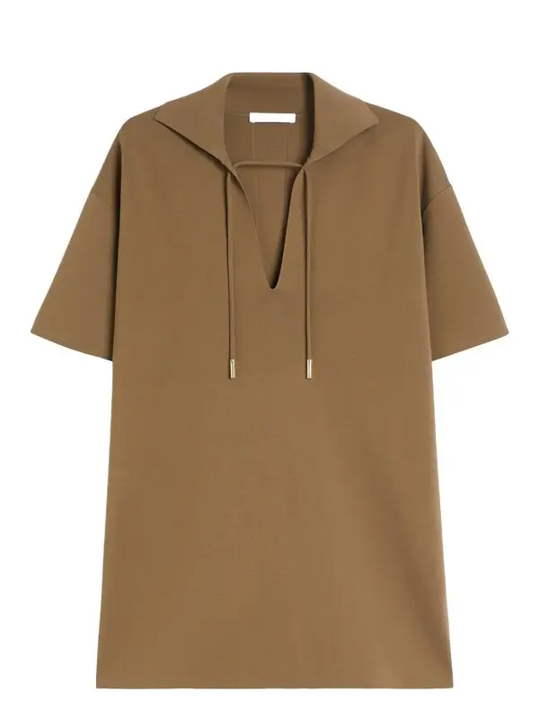 Max Mara Poltava Short-sleeved Drawstring Jumper - Hazelnut Brown