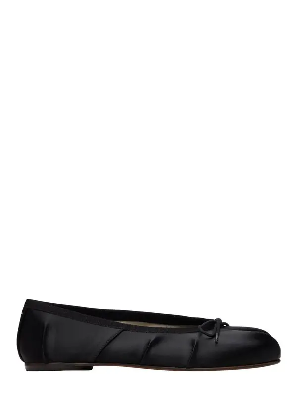 MAISON MARGIELA Tabi Satin Ballerina Flats - Black