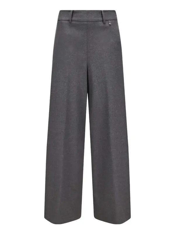 Herno Belt-loops Wide Leg Trousers - Black