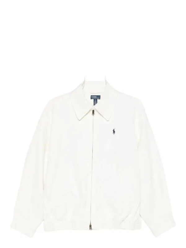 Polo Ralph Lauren Zip-up Jacket With Collar - White