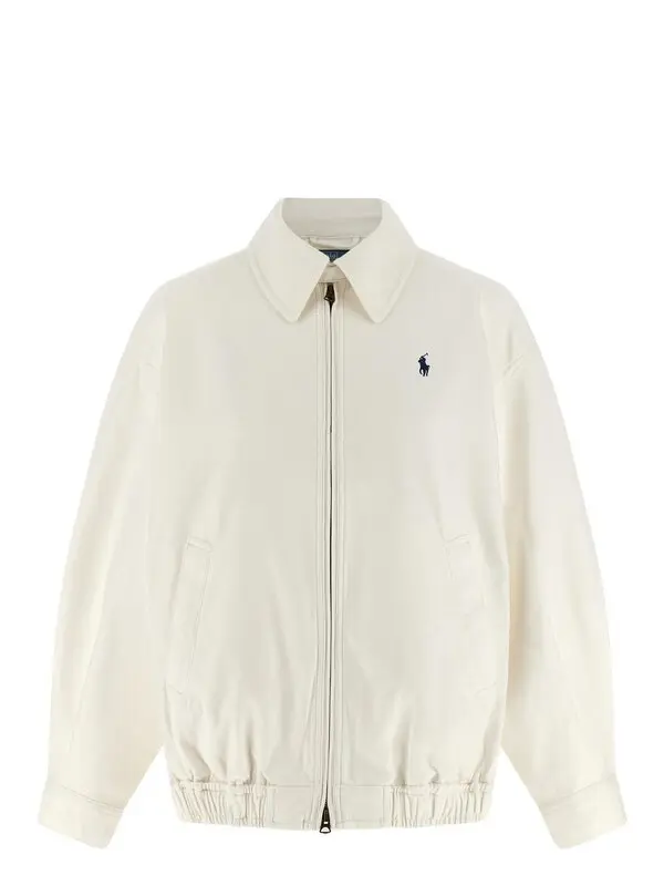 Polo Ralph Lauren Oversized Windbreaker Jacket - White