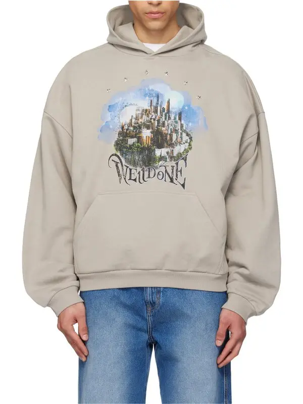 We11Done City Long-sleeve Hoodie - Grey