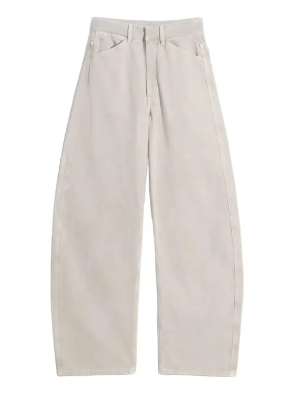 LEMAIRE High-waist Curved-leg Jeans - Moonstone