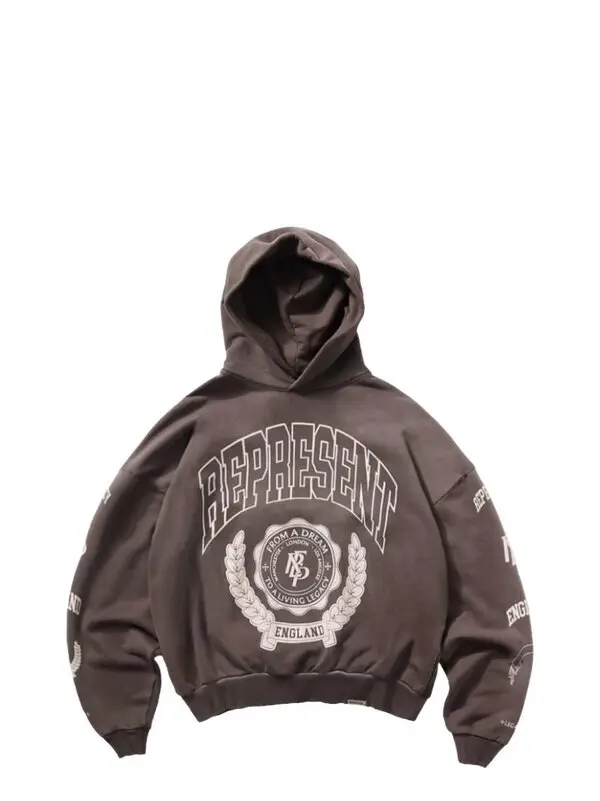 REPRESENT Collegiate Graphic Hoodie - Black