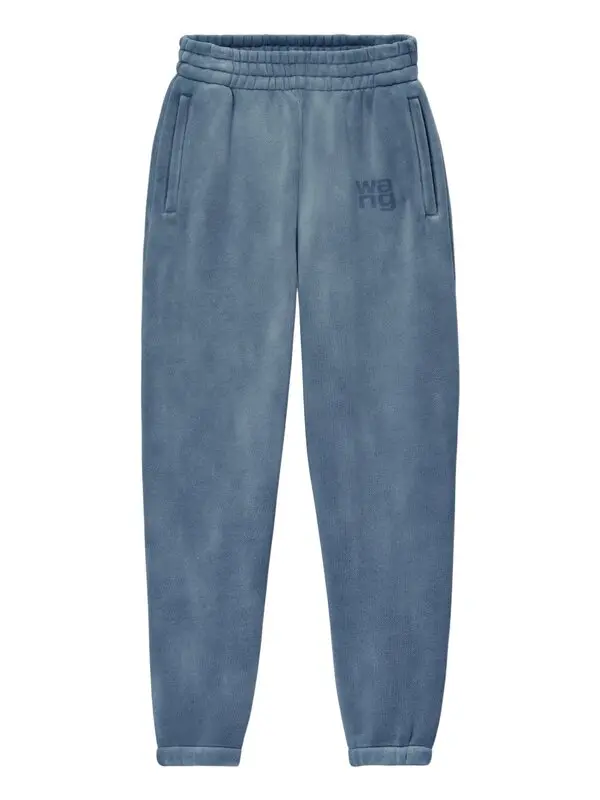 Alexander Wang Essential Terry Ribbed Hem Joggers - Blue