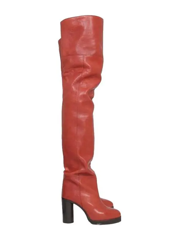 Isabel Marant Étoile Block Heel Knee-high Boots - Brown