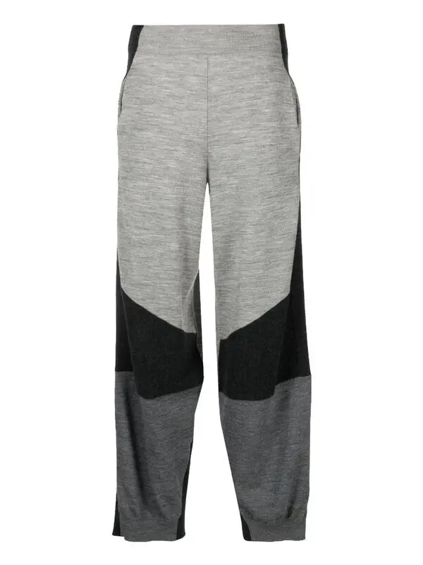 Stella McCartney Panelled Knitted Pants - Gray