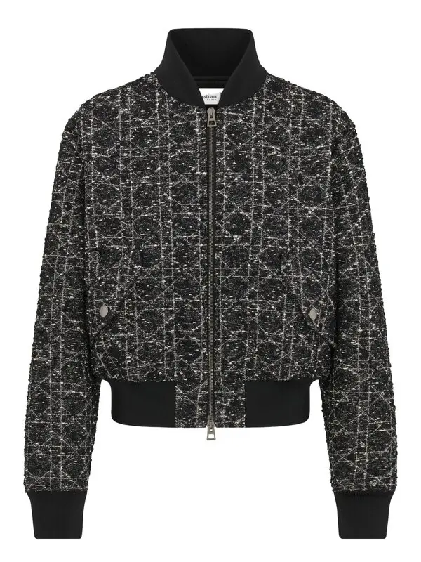 Dior Macrocannage Bomber Jacket - Black And White