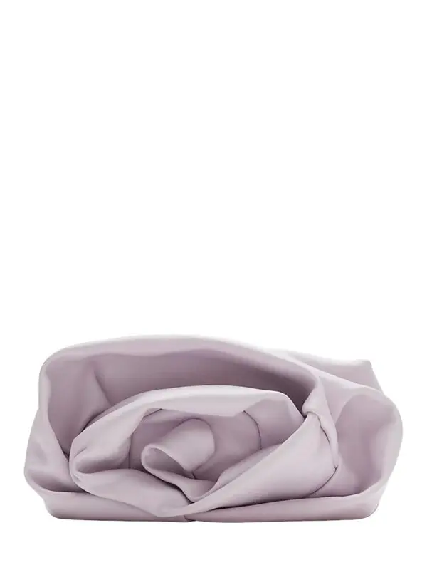 Burberry Slouch-body Flower-detailed Clutch Bag - Nude