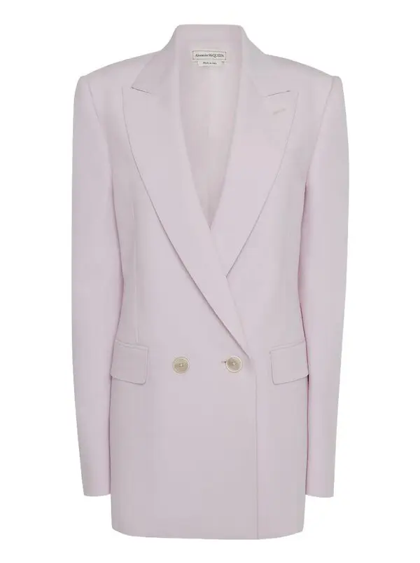 Alexander McQueen Double-breasted Tailored Blazer - Pink