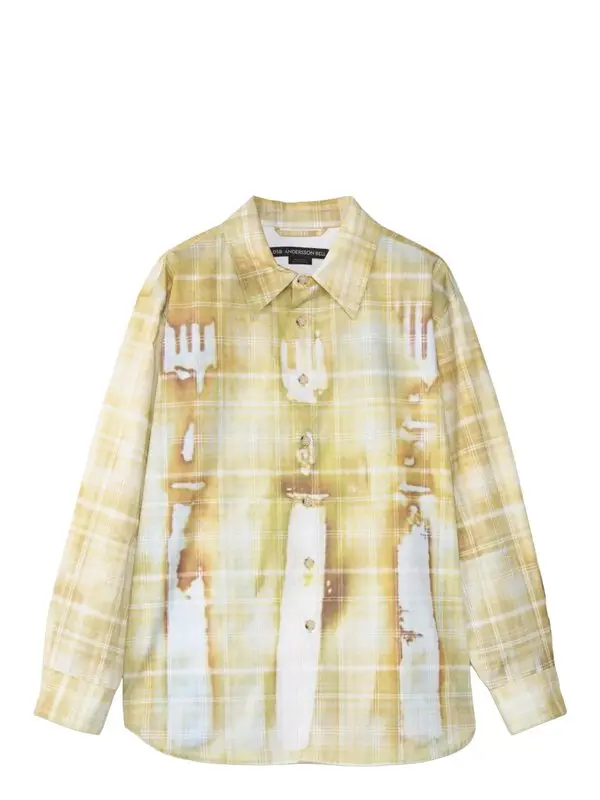 Andersson Bell Trompe L'oeil Printed Stretch Twill Shirt - Yellow
