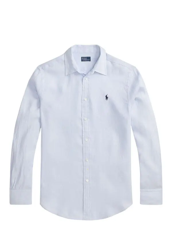 Polo Ralph Lauren Oversized Linen Shirt - Oxford Blue