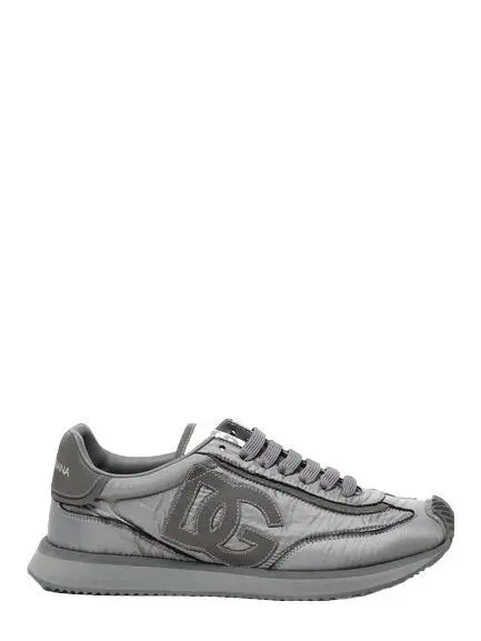 Dolce & Gabbana Logo Detailed Low-top Sneakers - Gray