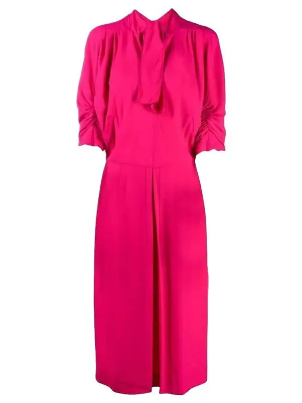 Marni Crepe Envers Satin Dress - Pink