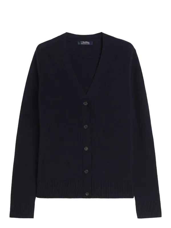 Max Mara Apollo V-neck Cardigan - Ultramarine Blue