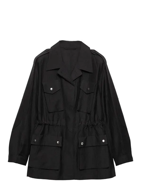 Prada Drawstring Utility Jacket - Grey