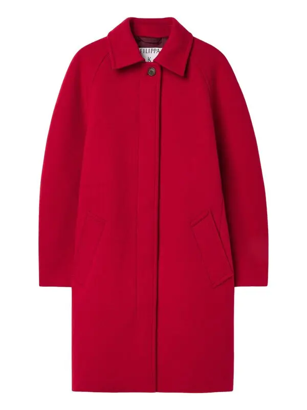 Filippa K Cocoon Raglan-sleeve Coat - Red
