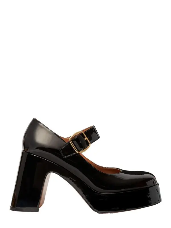 Stella McCartney Heeled Mary Jane Pumps With Buckle Fastening - Black