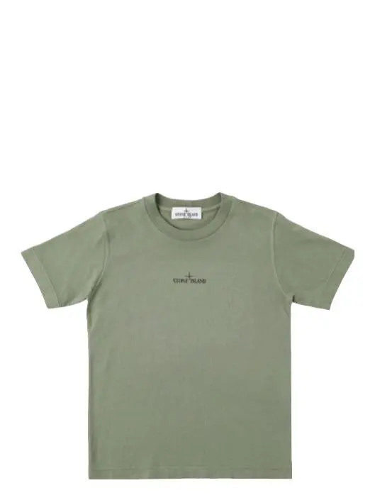 Stone Island Printed Cotton Jersey T-shirt - Sage Green