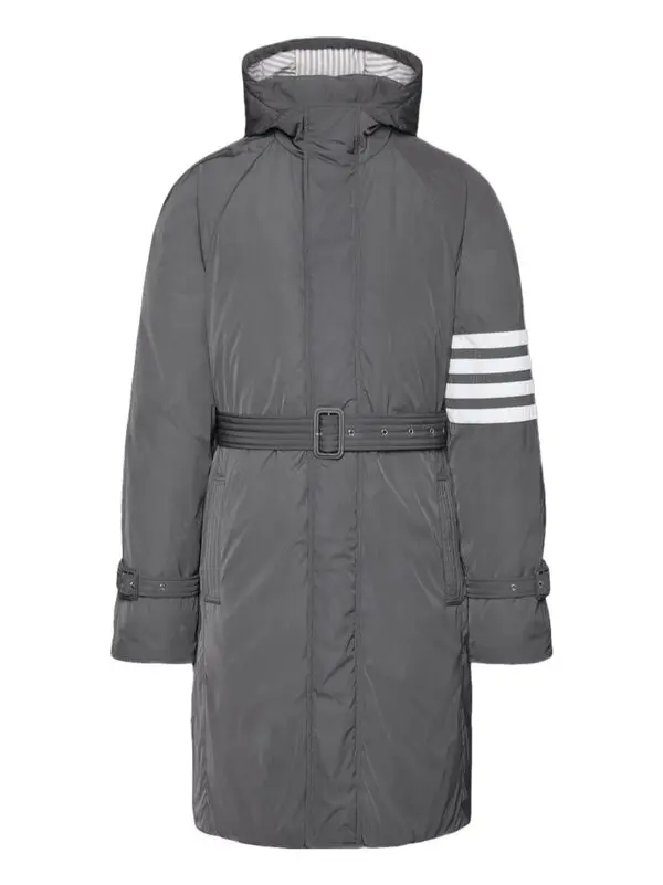 Thom Browne Poly Twill 4-bar Parka - Medium Gray