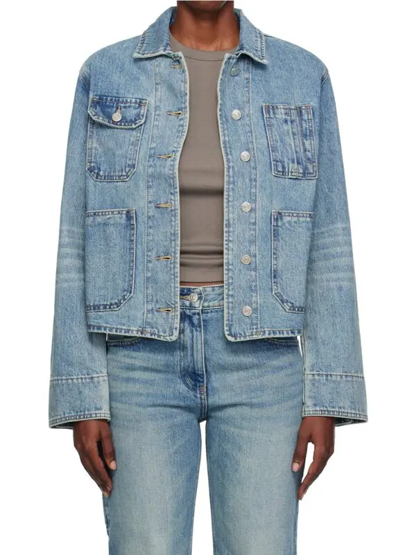 OPEN YY Non-stretch Denim Jacket - Blue