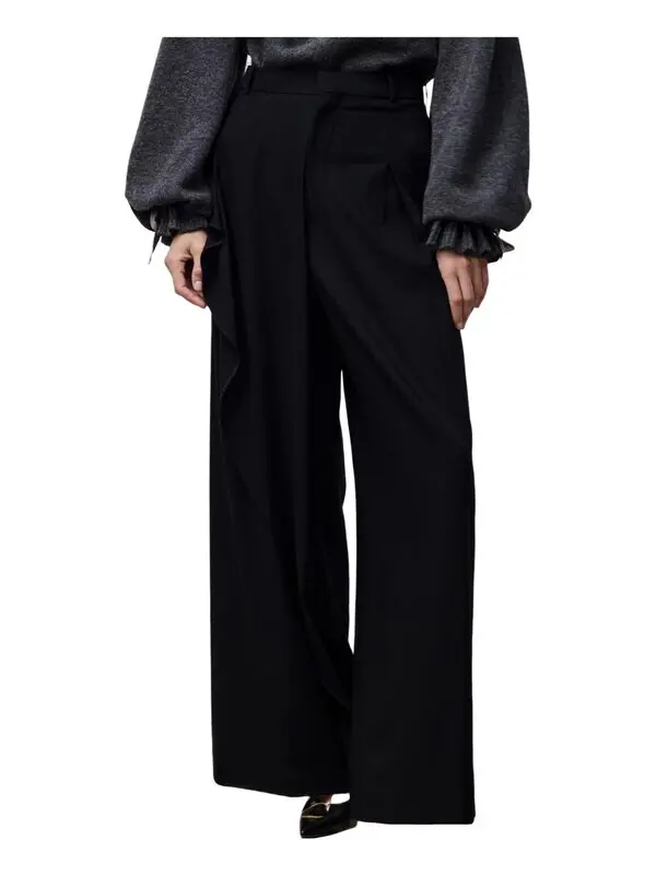 Dior Draped Regular-fit Trousers - Black