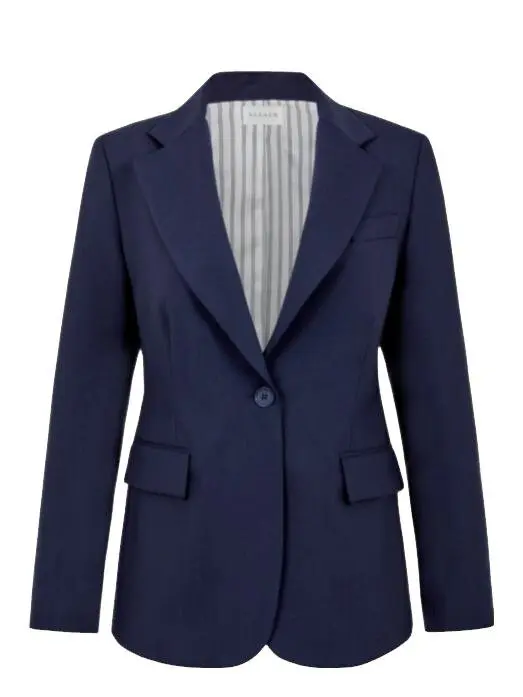P.a.r.o.s.h Single-breasted Blazer With Cutout Collar - Black