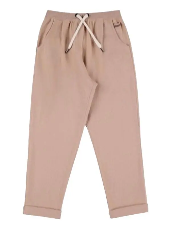 Brunello Cucinelli Lace-up Sweatpants - Nude