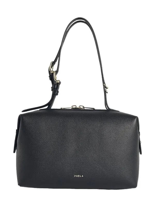 Furla Logo Detail Top Handle Bag - Black