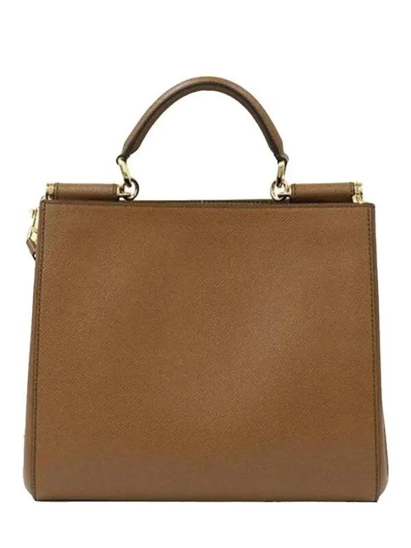 Dolce & Gabbana Logo Detail Handbag - Brown