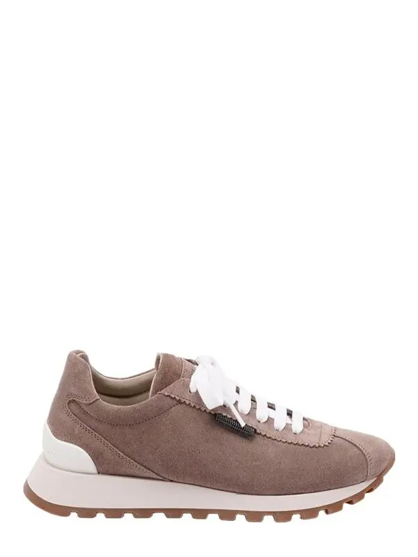 Brunello Cucinelli Round Toe Lace-up Sneakers - Multicolor
