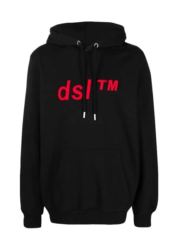 DIESEL® Logo Embroidered Hoodie - Black