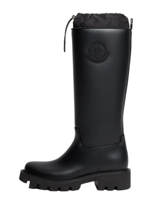 Moncler Kickstream High Wellington Boots - Black
