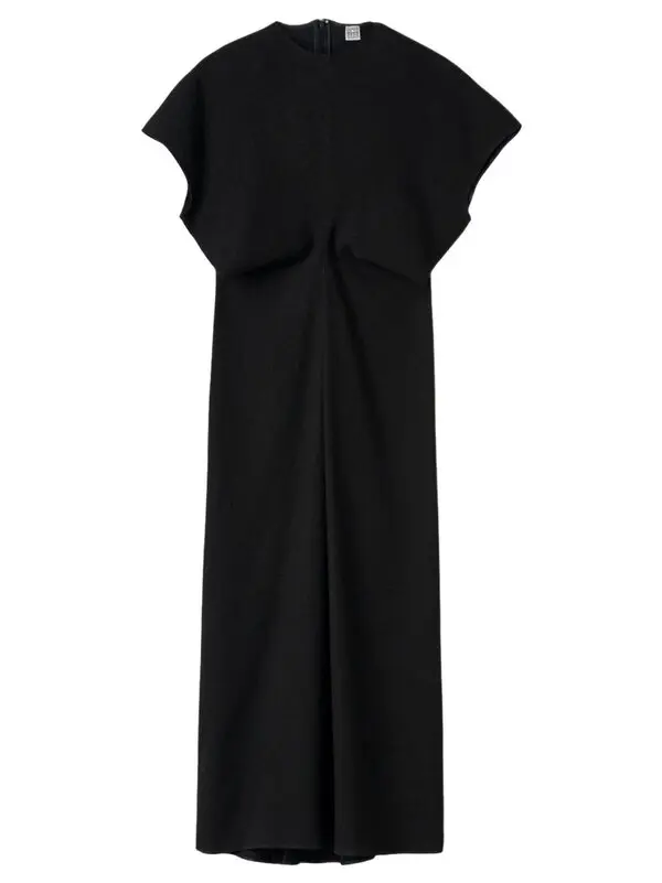 TOTEME Slouch-waist Maxi Dress - Black