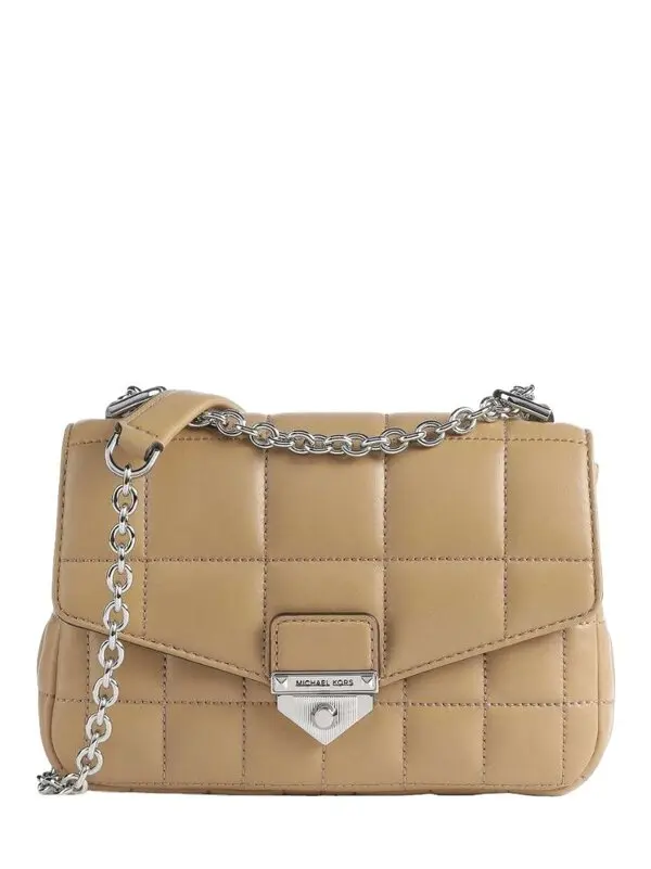 Michael Kors Soho Quilted Chain Crossbody Bag - Nude